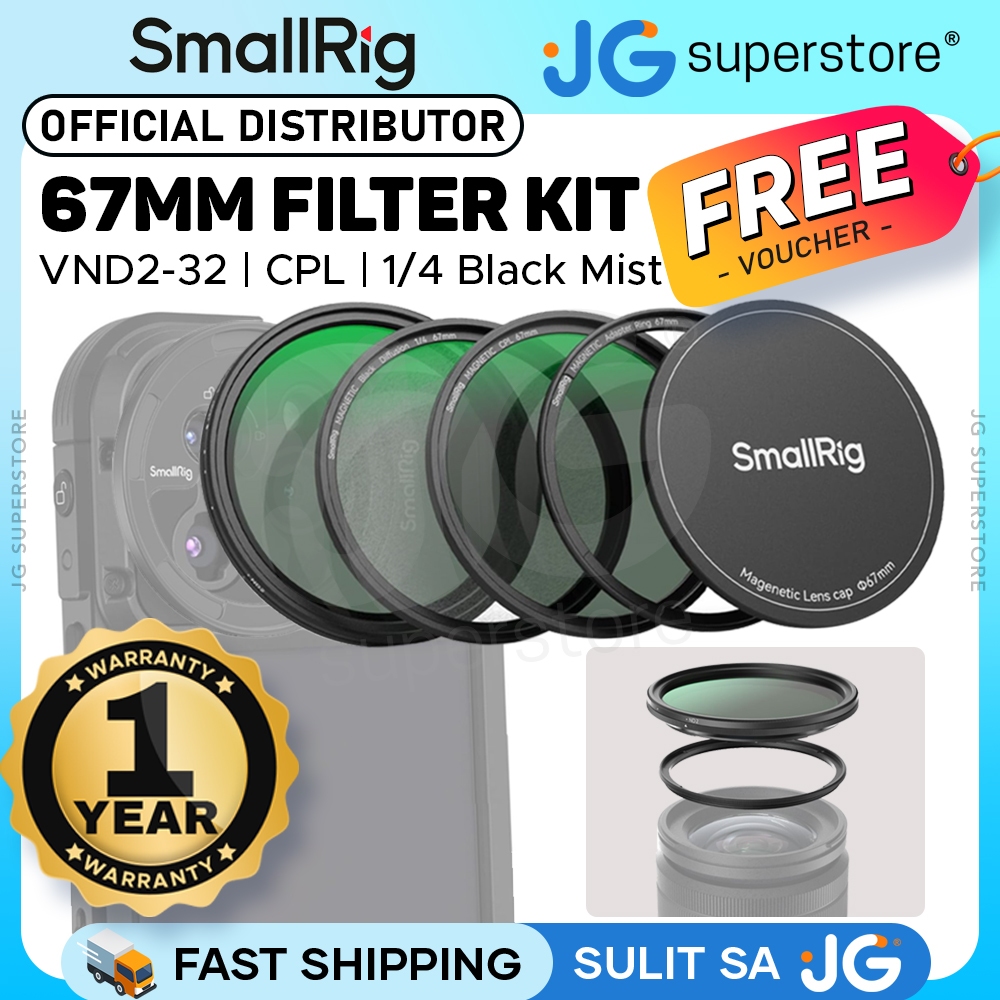 SmallRig 67mm Magnetic Lens Filter Kit with 1 to 9-Stops VND2-32 / 64 ...