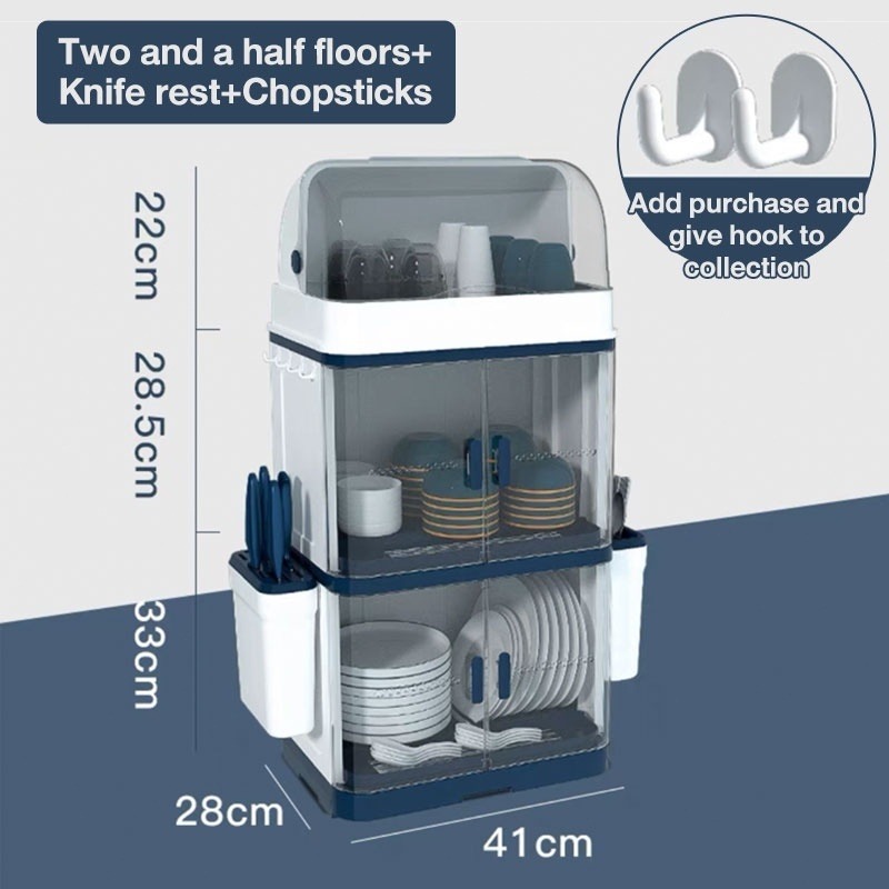 Dish Rack Kitchen Multifunctional Dish Drain Organizer Plate Tableware ...