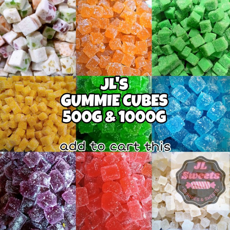 JL's Gummie Cubes 500g & 1000g | Shopee Philippines