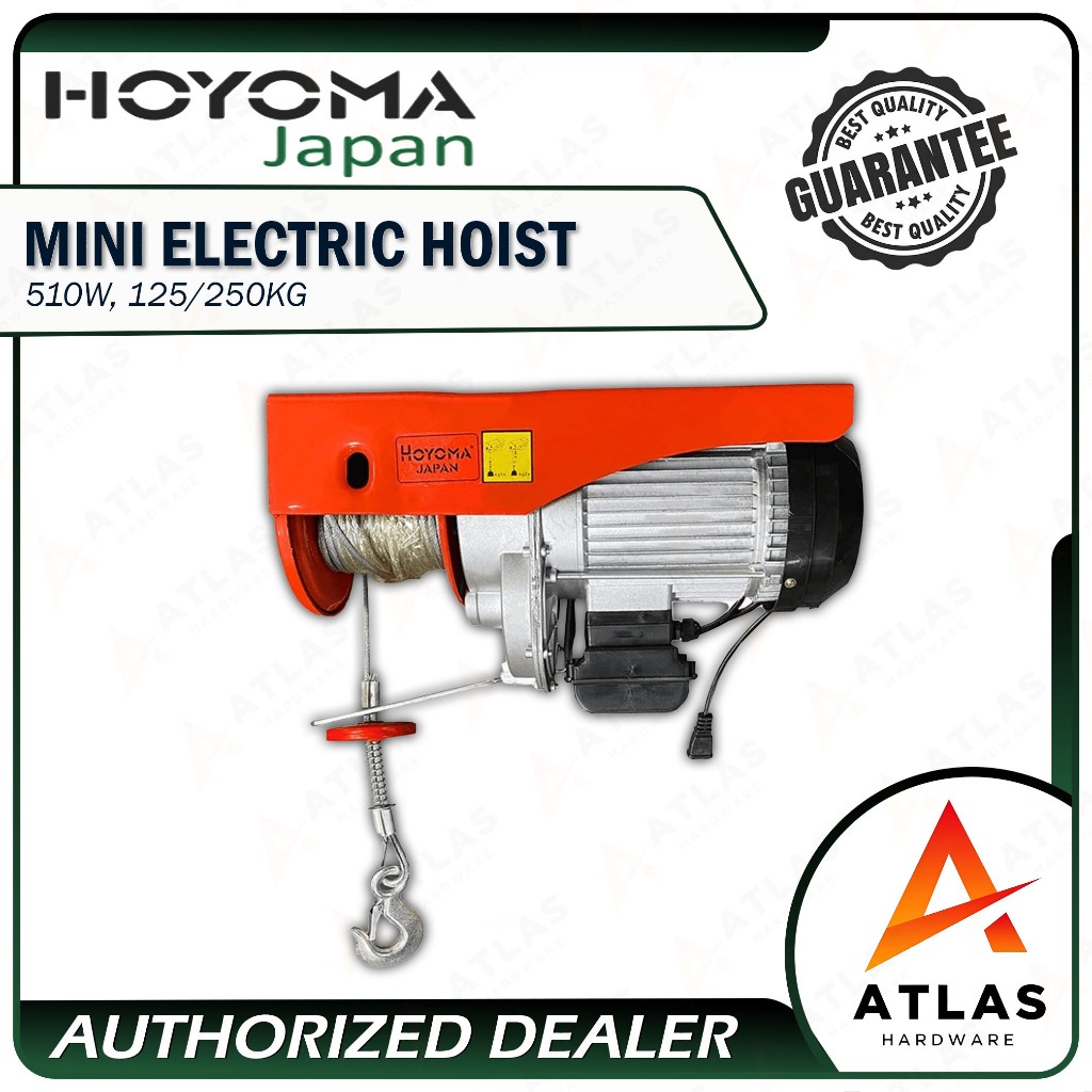 HOYOMA JAPAN Mini Electric Hoist 510W 125/250KG | Shopee Philippines