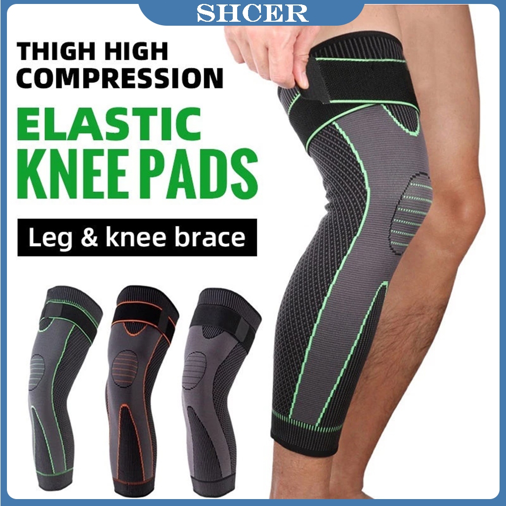 1 pair Sport Compression Knee Pads Breathable Leg Sets Fitness Running ...