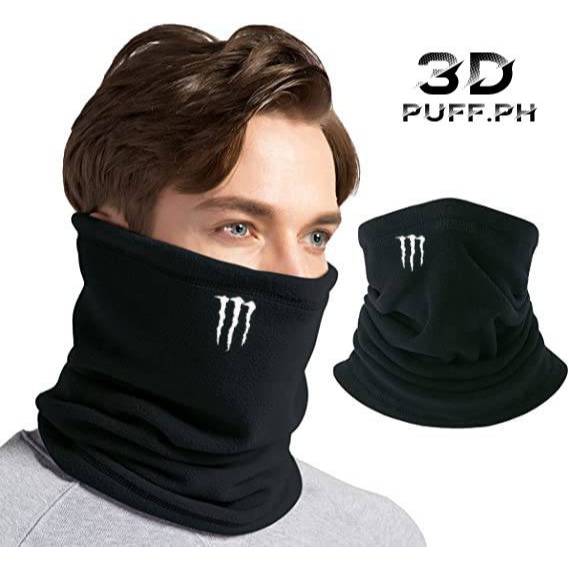 MONSTER 3D PUFF Motorcycle Half Face Mask Breathable Scarf Face Mask ...