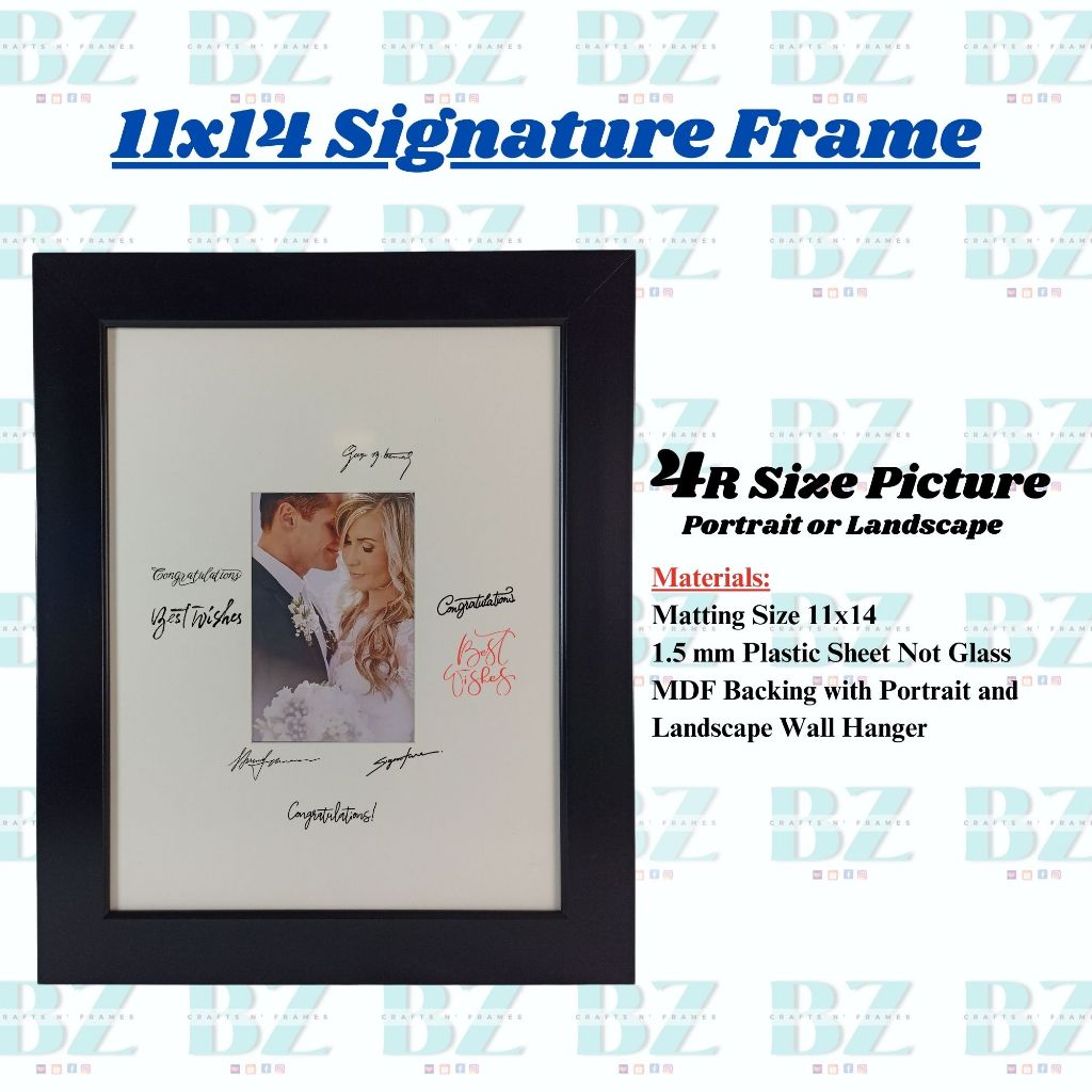 Signature Frame For Events Debut, Birthday etc.12x16 (5R) / 11x14 (4R ...