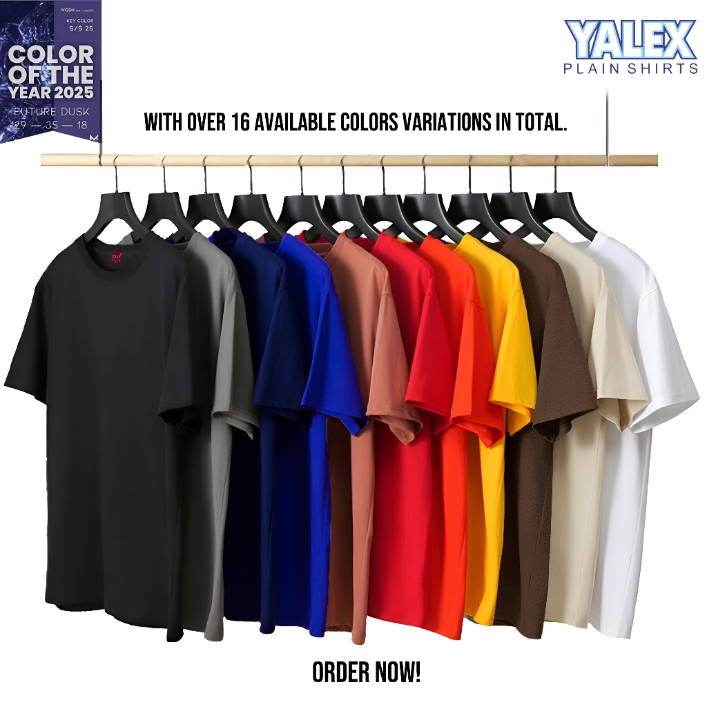 FUTURE DUSK YALEX Brand Plain tshirt cotton unisex (Color of the Year ...