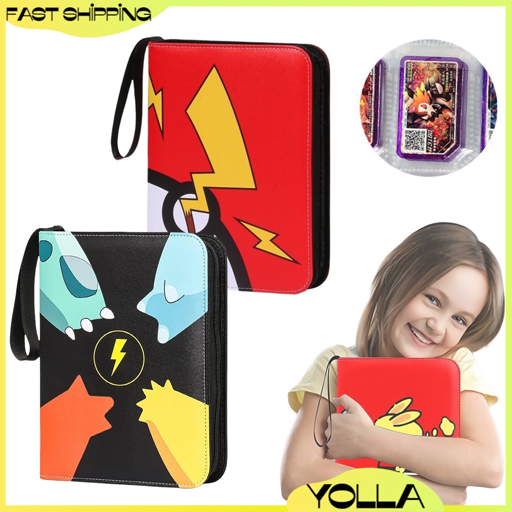 67x92mm 400 Slots Pokemon Card Binder Album with Zipper Card Book For ...