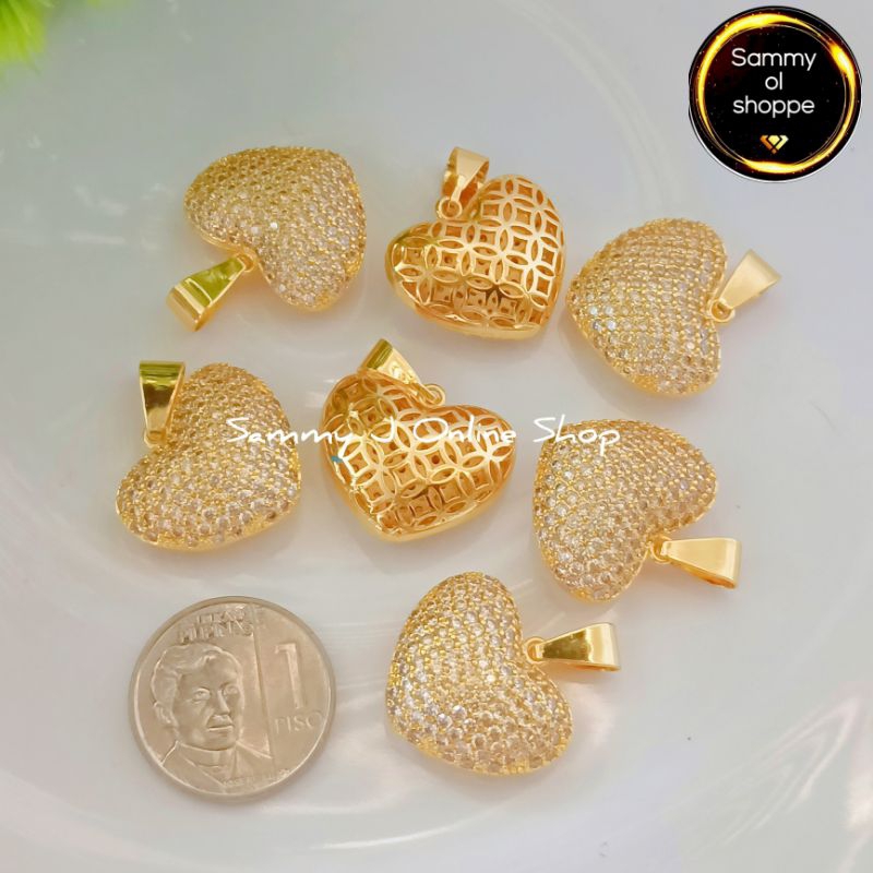 SOS 20mm ICED OUT HEART PENDANT ONLY | Shopee Philippines
