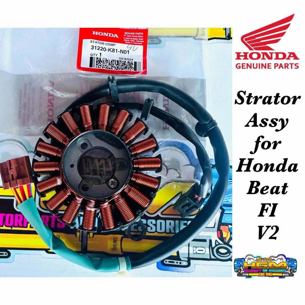 STATOR COMP FOR HONDA BEAT FI V2 | GENUINE PARTS | 31220-K81-N01 ...