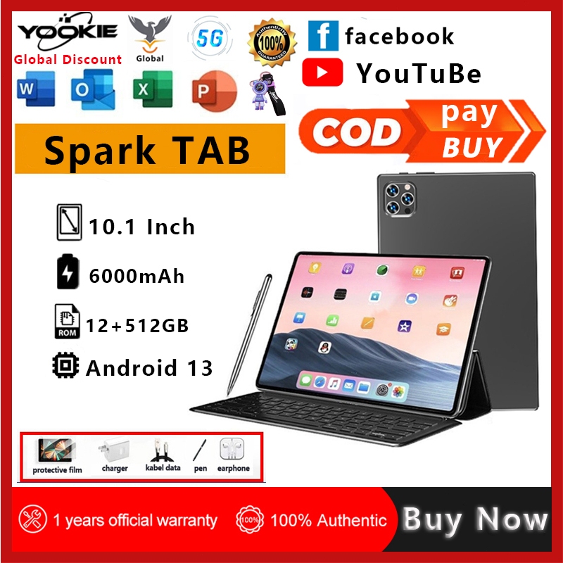 SPARK pro Original Brandnew 5G tablet android original Dual SIM 10 Inch ...