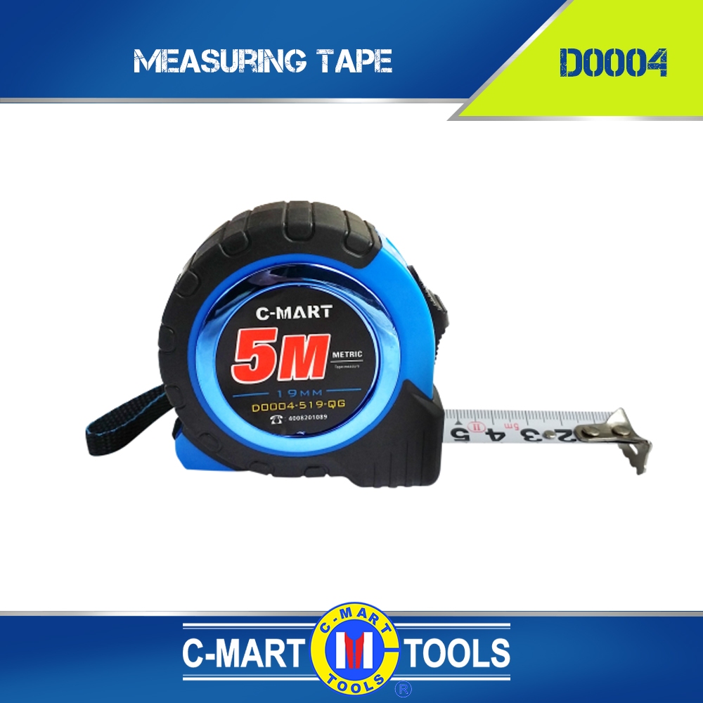 C-MART Measuring Tap- Rubber Wrapped Case for Better Grip and Comfort ...
