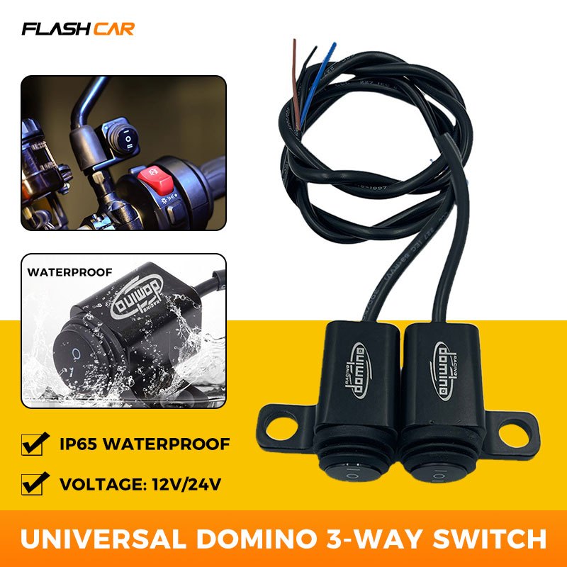 Domino 3-Way Switch Mini Driving Light Side Mirror Mount left Right Fog ...