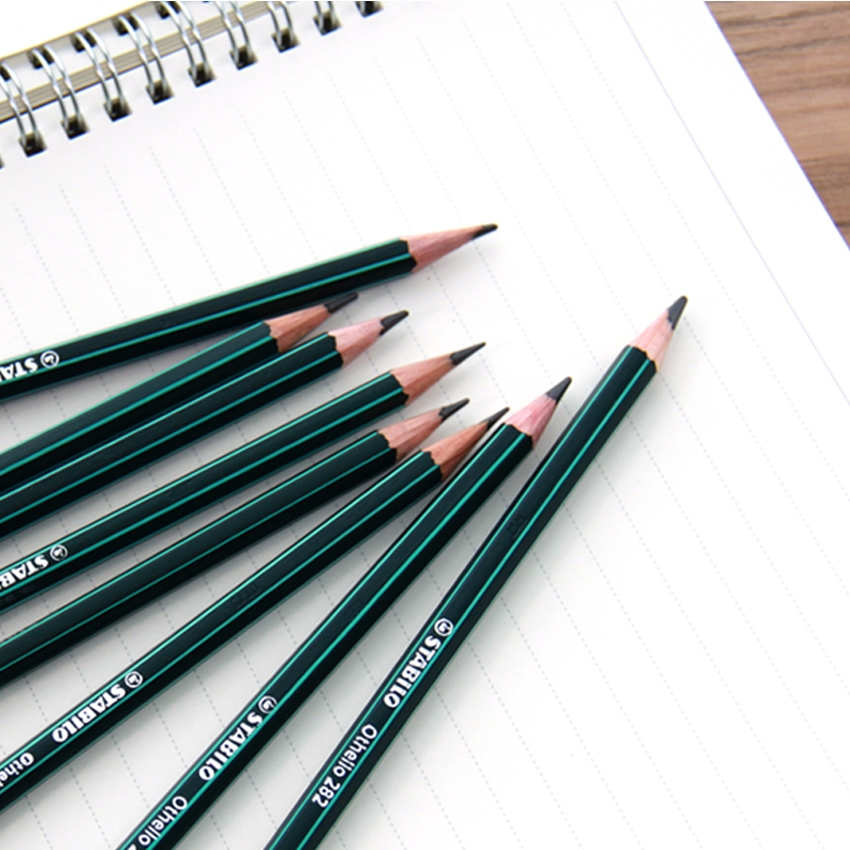STABILO Othello 14 Graded Graphite Pencils plus 4K Sketch Book (15"x20 ...
