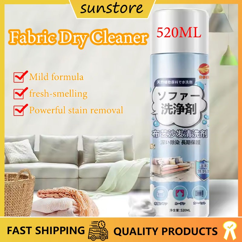 Sofa Carpet Cleaner 520ml Fabric Cleaner No Need To Wash Cleaning Spray Sofa Stain Remover ...