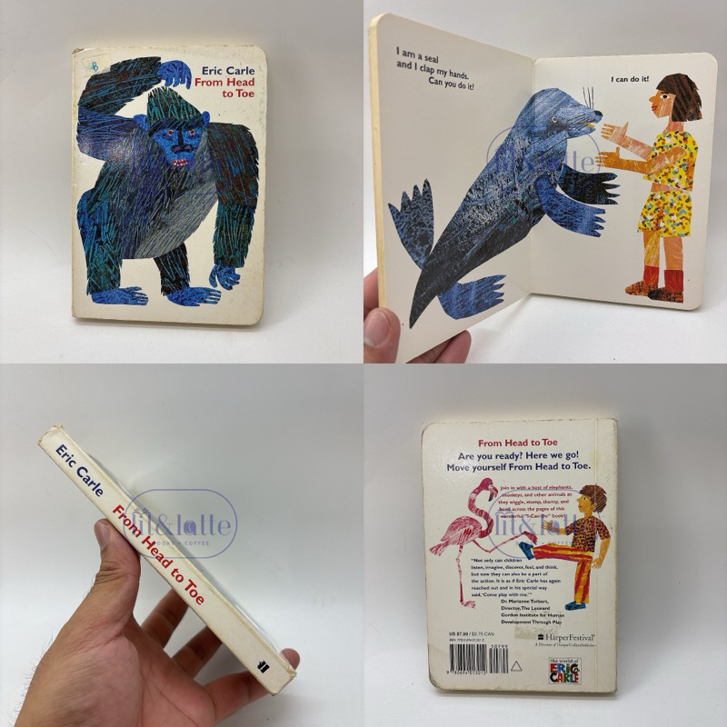 Preloved - From Head to Toe by Eric Carle boad book for kids children ...