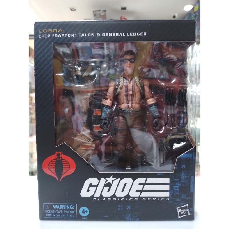 Hasbro GI Joe Classified Cobra Chip " Raptor " Talon & General Ledger ...