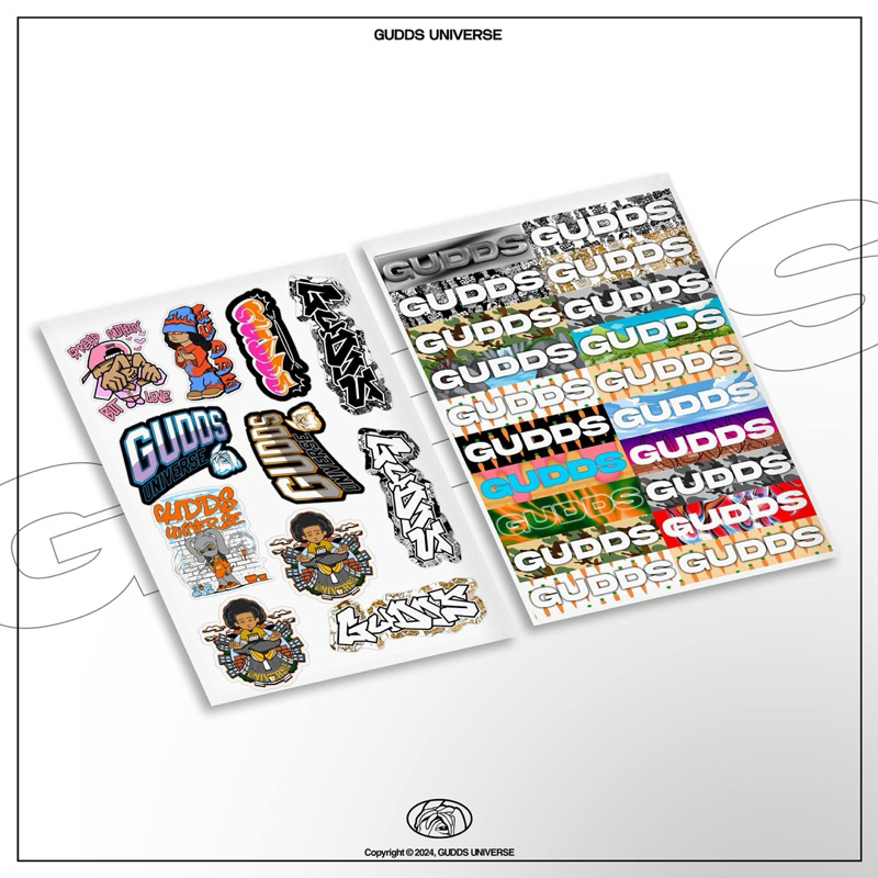 GUDDS UNIVERSE STICKER PACK | Shopee Philippines