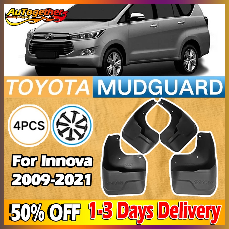 Mud Guard for Toyota innova 2009 to 2021 Car Front & Rear Mud Flaps ...