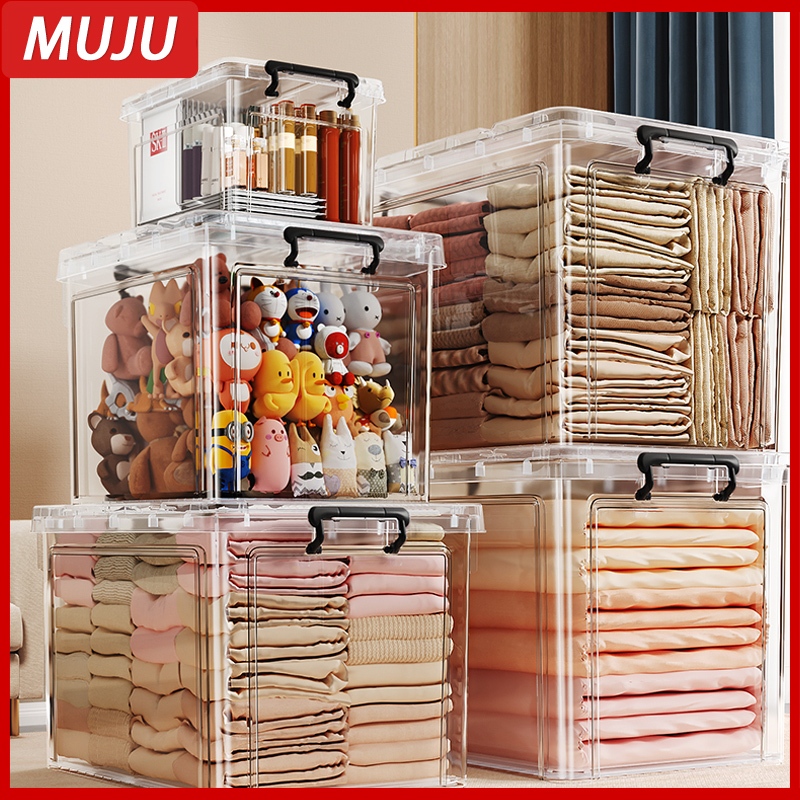 Transparent Storage Boxes Stackable Box With Lids Toys storage box ...