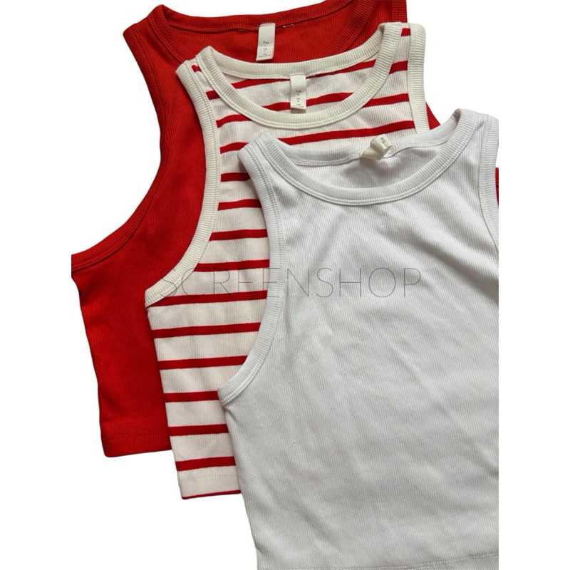 C2 OG OVERRUNS RIB RACERBACK CROP | Shopee Philippines