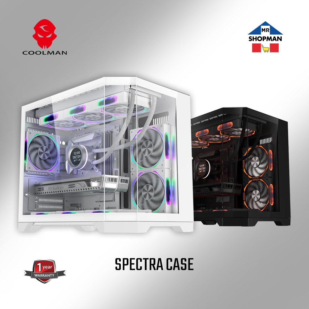 Coolman Spectra M MATX Dual Chamber PC Case | Shopee Philippines