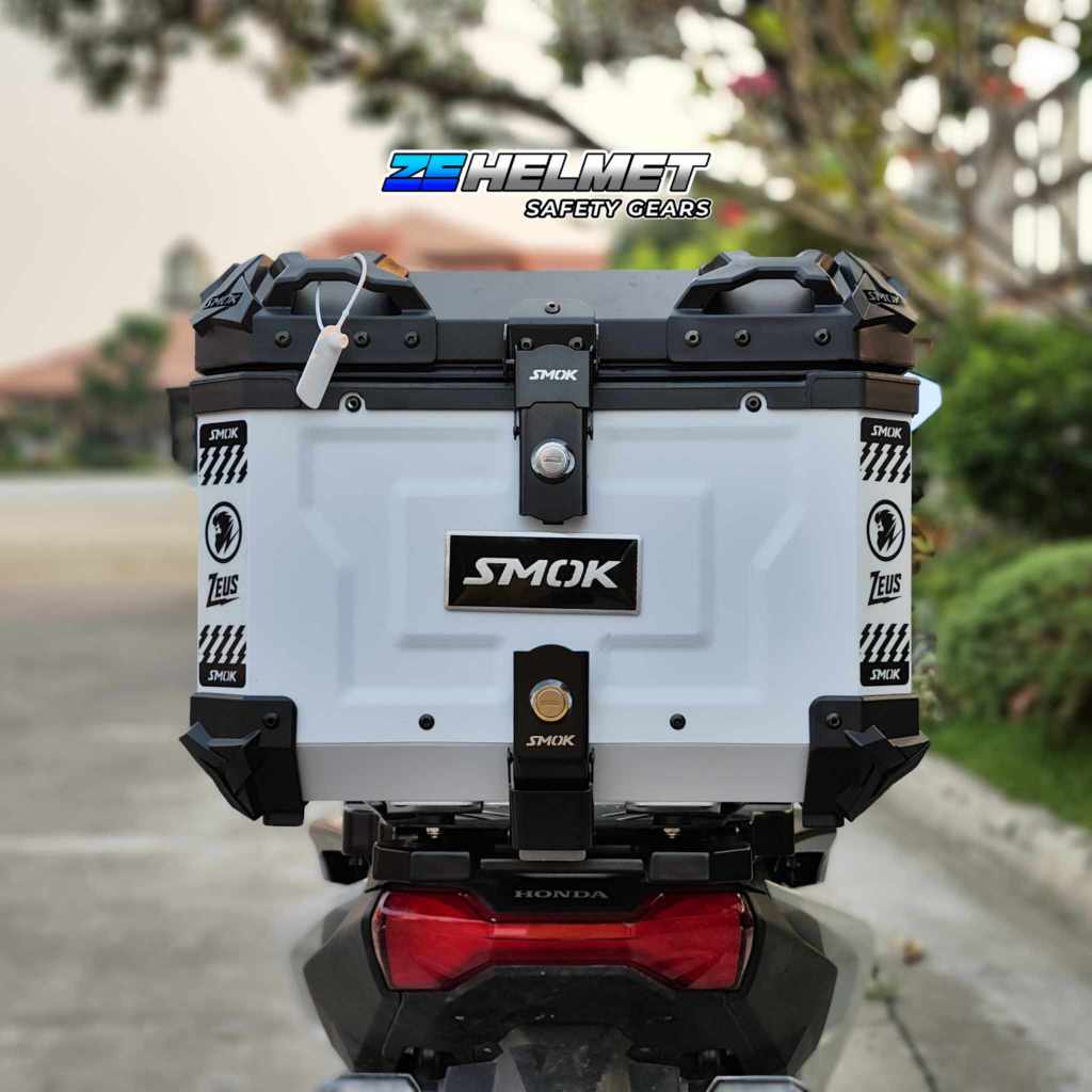 SMOK ZEUS 45L ALLOY TOP BOX with Metal Based Plate & Backrest | Shopee ...