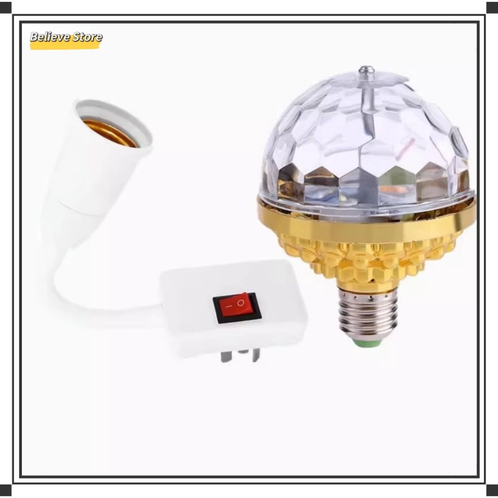 Disco Ball Light Rotating CRYSTAL RANDOM LED COLOR Stage Light Magic ...