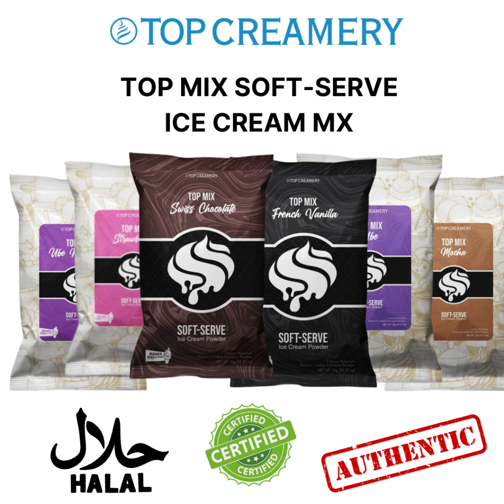 TOP Creamery Top Mix Soft-Serve Ice Cream Powder Mix (French Vanilla ...