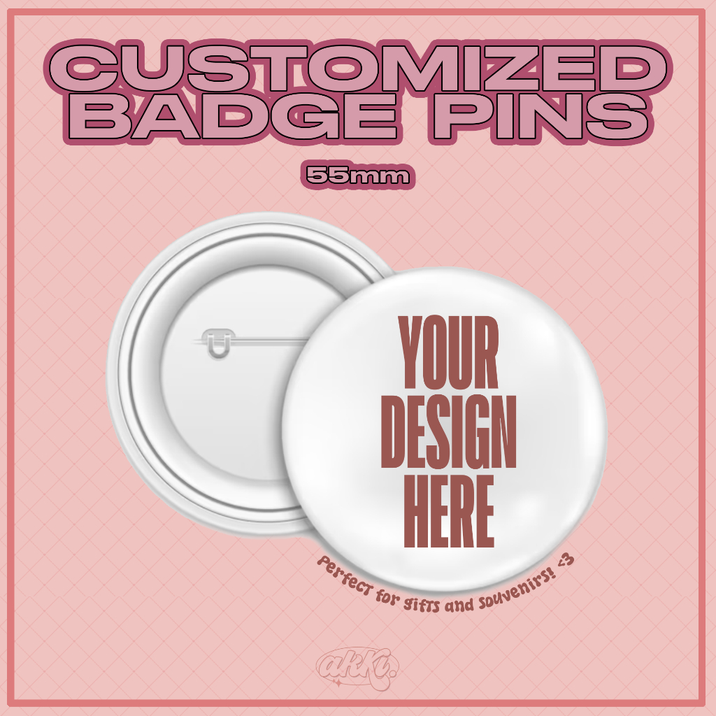 Customized 58mm Badge Pin | Shopee Philippines