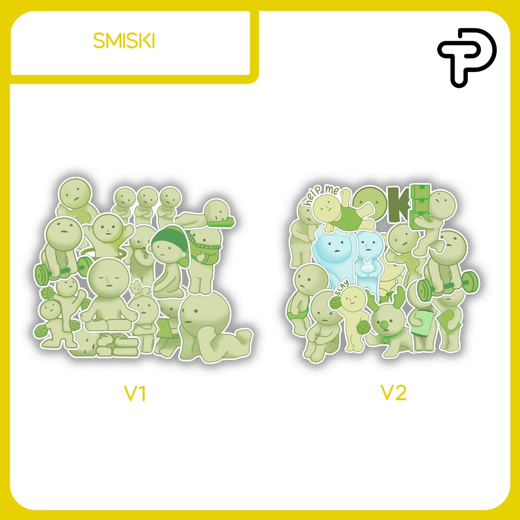 Smiski Sticker Pack | Vinyl Sticker | WaterProof | Printara | Shopee ...
