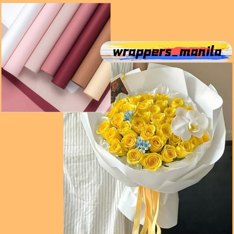 20pcs SUPERThick Single Tone Wrappers Bouquet Wrapping Materials ...