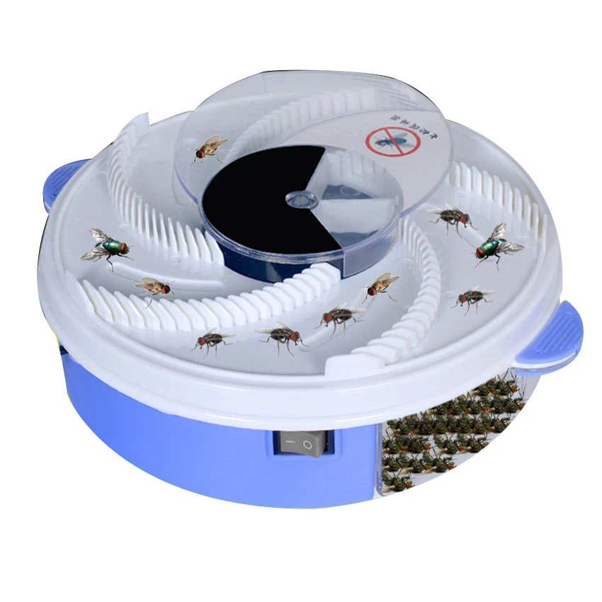 automatic charge electric fly trap catcher killer fan swatter trap tool ...
