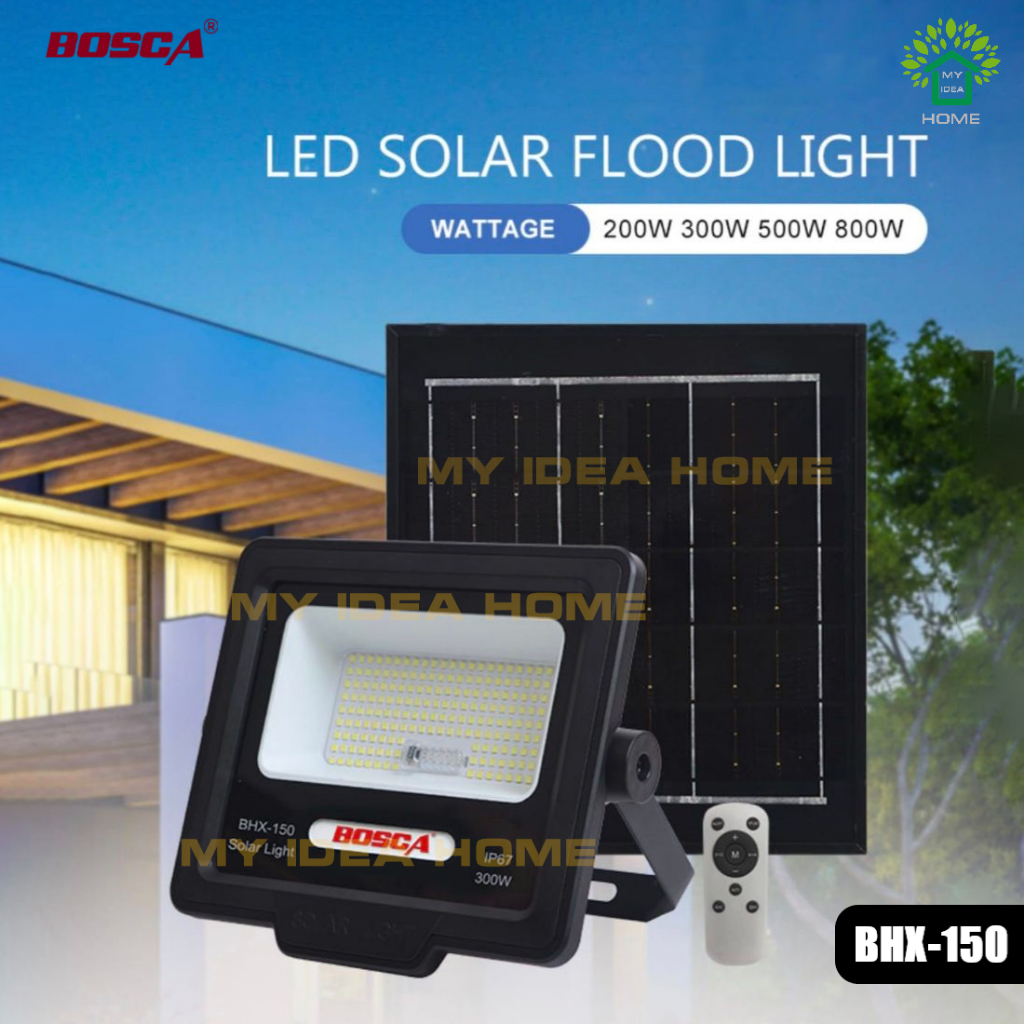 BOSCA LED SOLAR FLOOD LIGHT WATERPROOF with LIGHT CHARGING INDICATOR ...