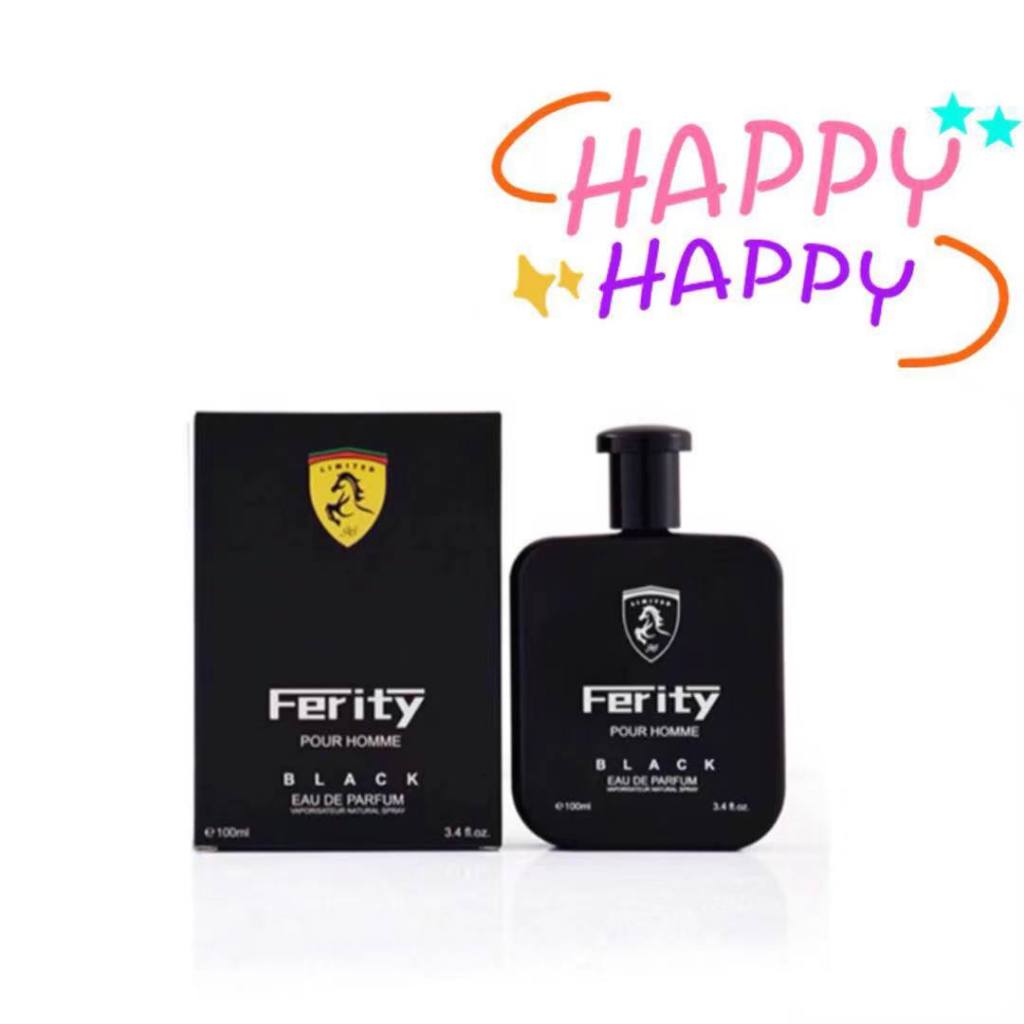 Ferity POUR HOMME BLACK LB BOX PERFUME PERMANENT FRAGRANCE | Shopee ...