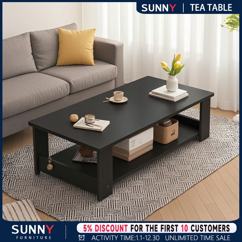 SUNNY Tea Table Sofa Table Sofa Living Room Center Table【 80*40*42cm ...