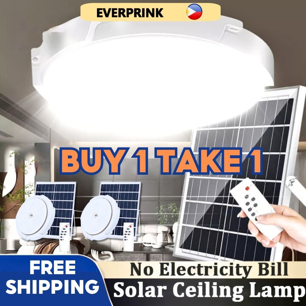 Solar Ceiling Light Solar Lights 100W LED Waterproof With Remote solar ...