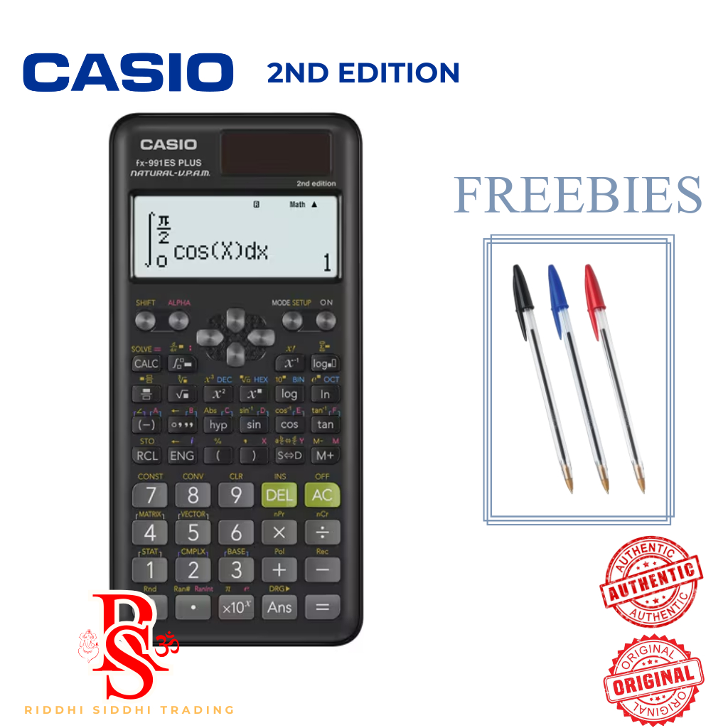 Casio Scientific Calculator FX991ES PLUS 2ND EDITION Original Black ...