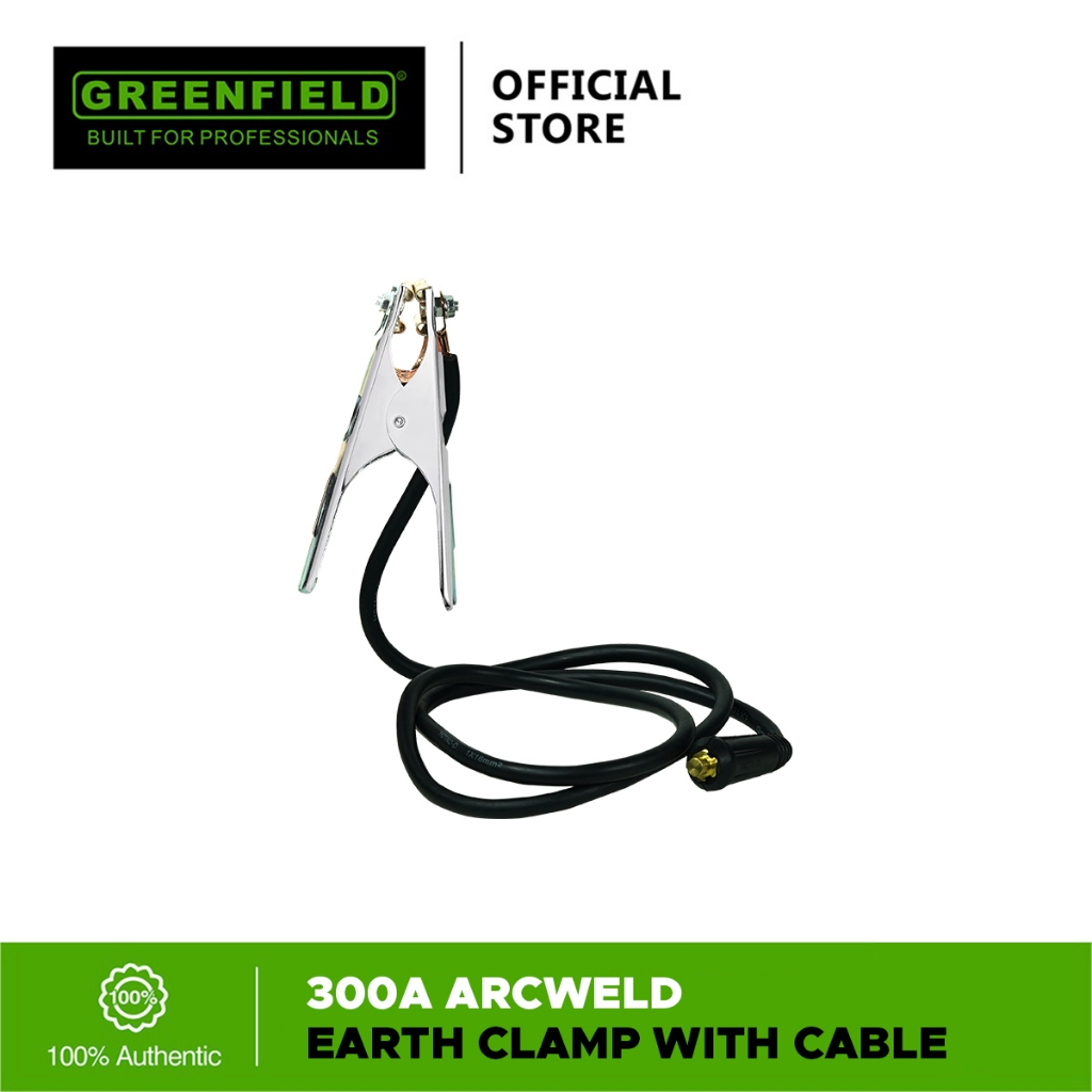 Greenfield Arcweld 300A Earth Clamp with Cable - Welding Tools | Shopee ...