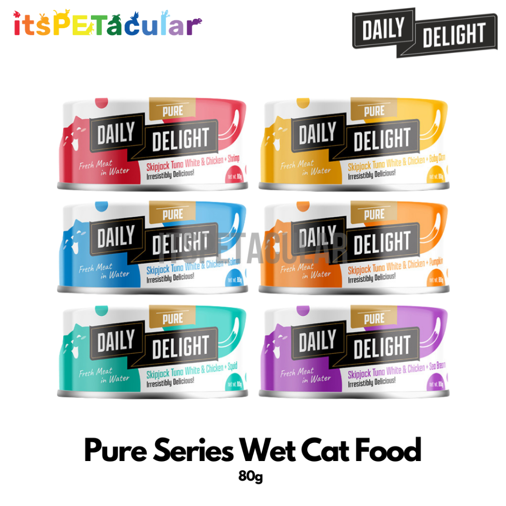 Daily Delight PURE Wet Cat Food 80g | Shopee Philippines