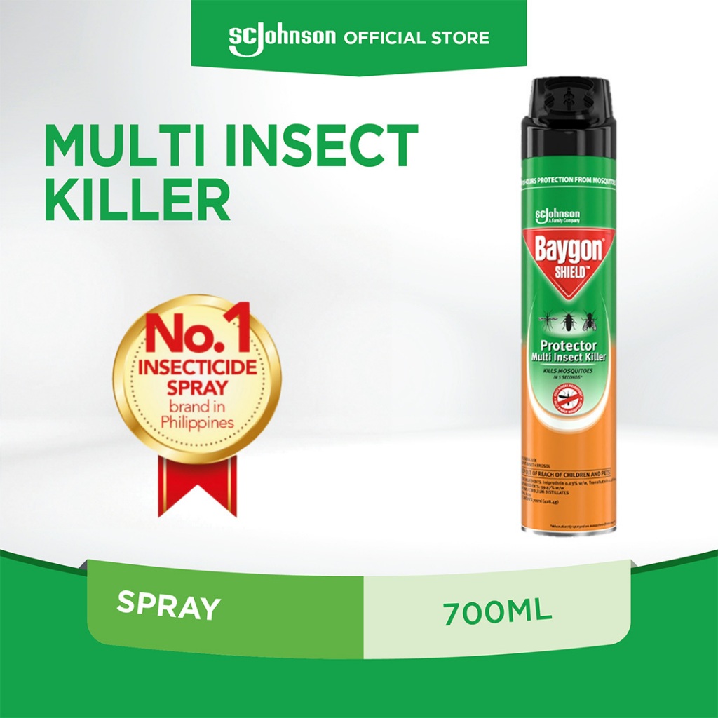 Baygon Shield Protector Multi-Insect Killer 700ml | Shopee Philippines
