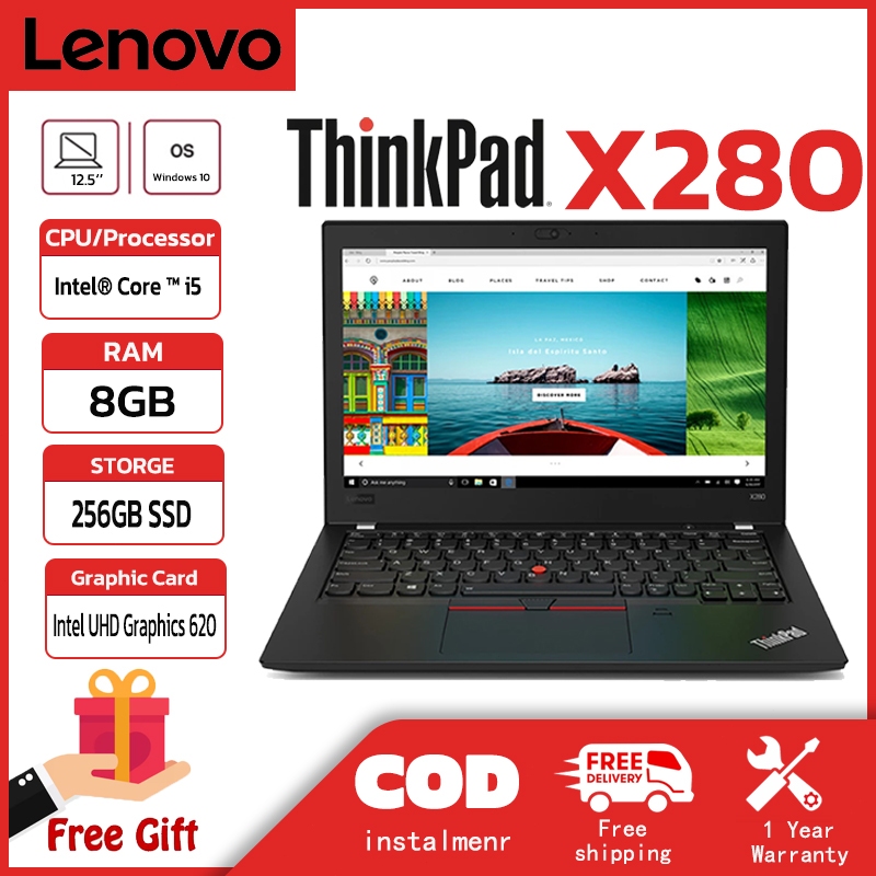 Lenovo ThinkPad X280 Ultrathin laptop Intel Quad-Core i5 8G DDR4 RAM ...