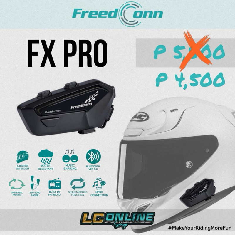 Freedconn FX Pro Mesh Helmet Intercom | Shopee Philippines