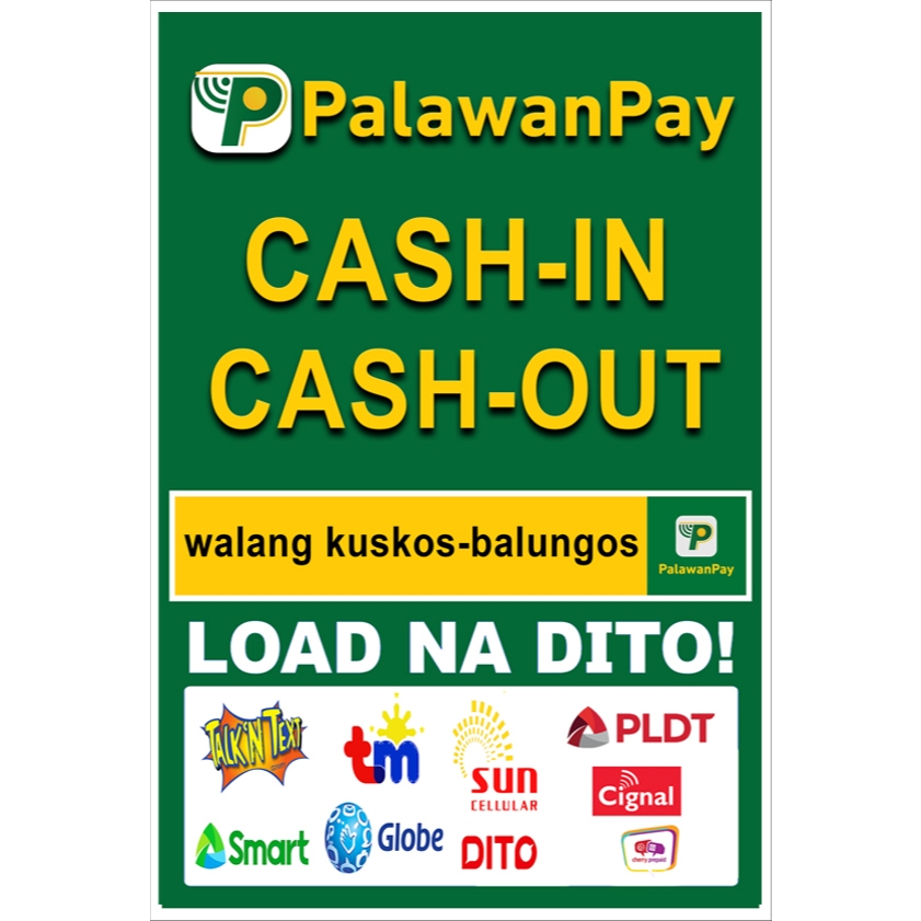 Palawan pay tarpaulin signage outdoor/indoor | Shopee Philippines