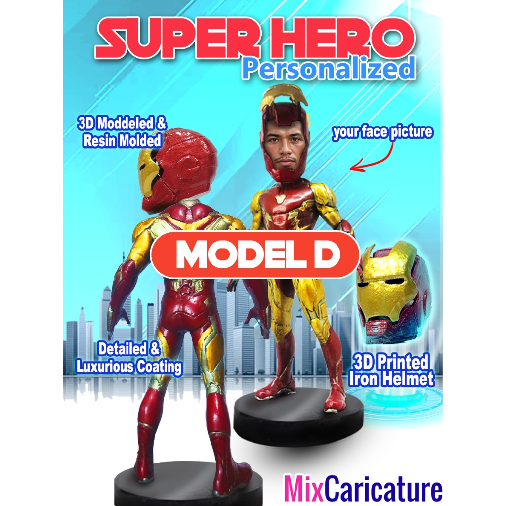 VIP Custom Super Hero Body - Model D (Free Metal plate with Base ...