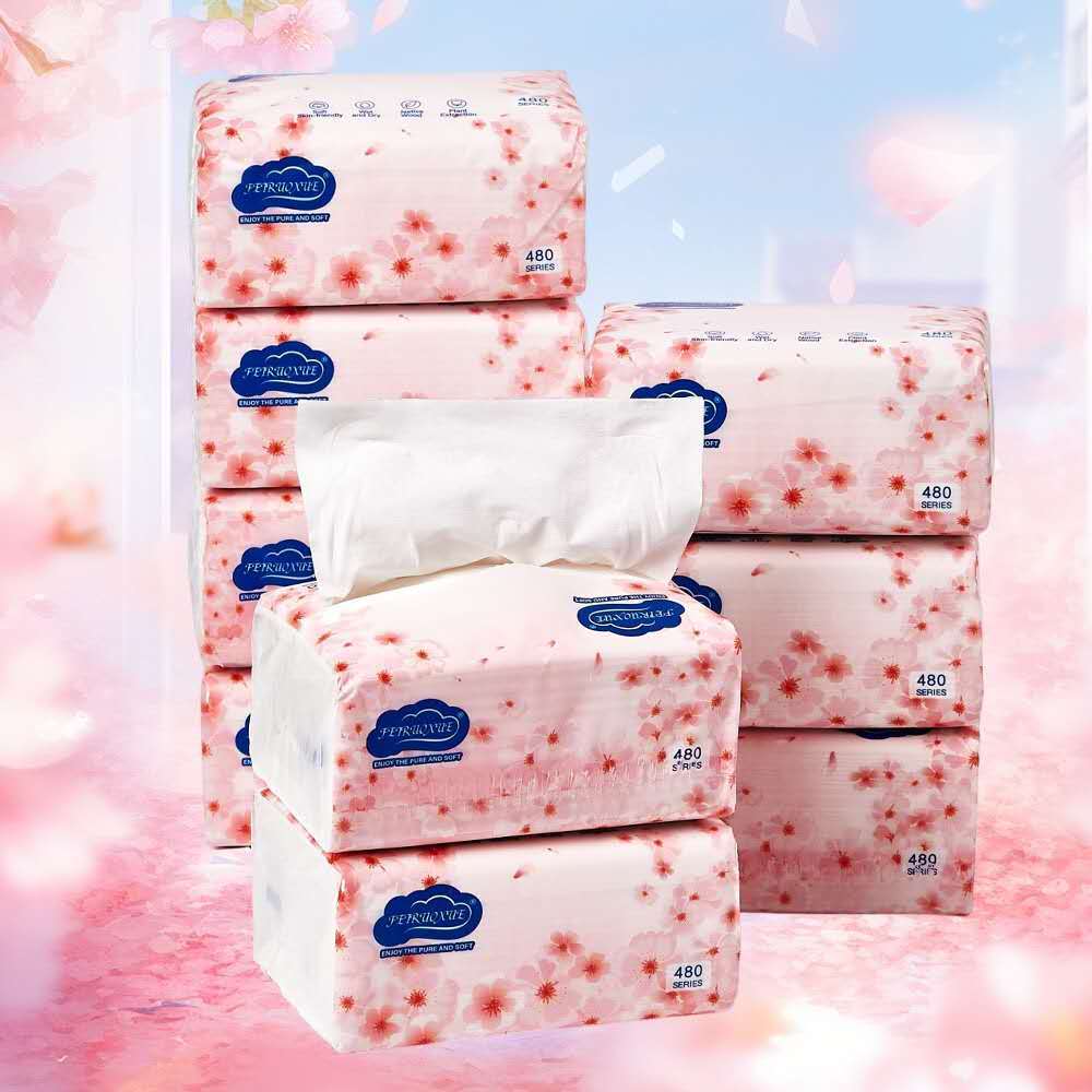 【SUPER SOFT】8 Packing Tissue Facial Tissue Order Tissue 4-Ply Facial ...
