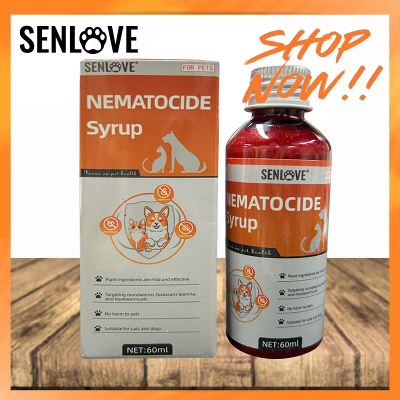 SENLOVE 60MLNematocide Syrup Dewormer for Dogs & Cats | Shopee Philippines