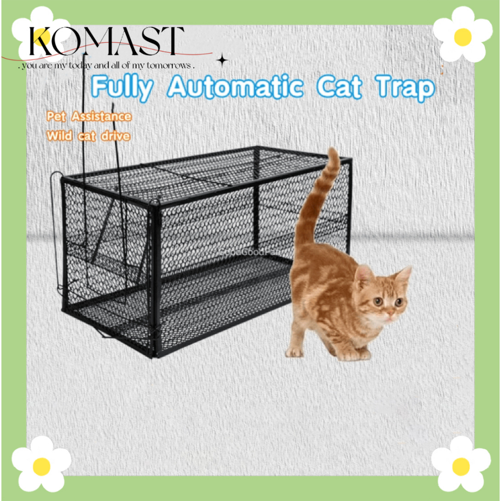 Full-Automatic Cat Trap cat trap catcher cat house cage Cage kulungan ...
