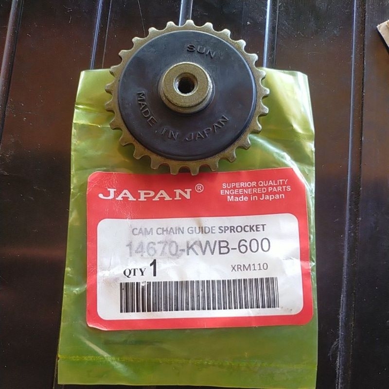 Cam chain guide roller sprocket type xrm110 japan brand | Shopee ...