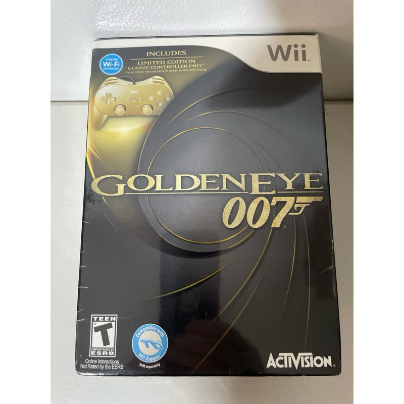 Nintendo Wii Golden Eye 007 with Limited Edition Classic Controller Pro ...