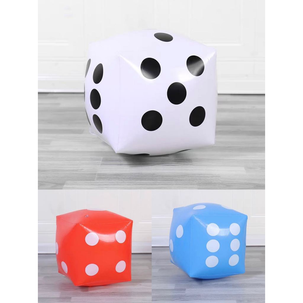 30cm Inflatable Multi Color Blow-Up Cube PVC Dice Toy Stage Prop Group ...