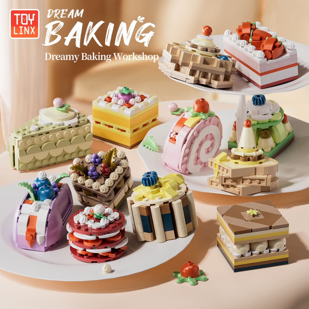 Delicious Dessert Building Blocks Sets, Food Dessert Building Block ...