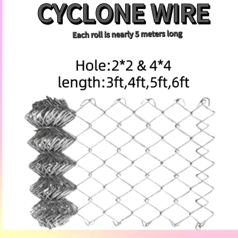 COD-CYCLONE WIRE #14/ 2"*2"&4"*4" HOLE MESH 5FT HEIGHT- Approximately ...